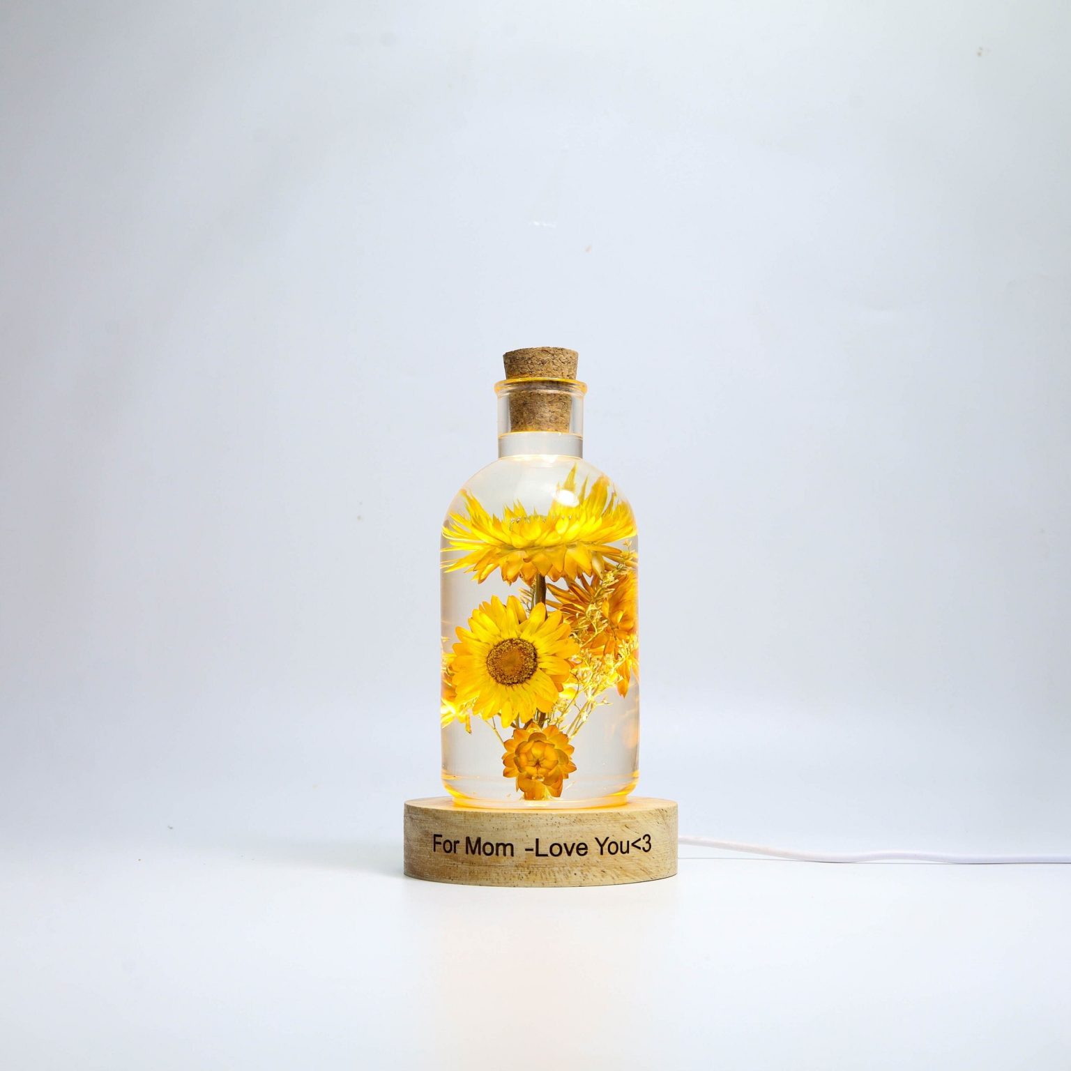 Chrysanthemum Flower Epoxy Resin Lamp - Resin Lamps Store